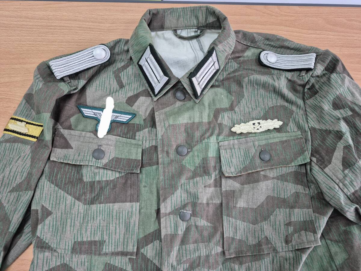 Yahoo!オークション - ドイツ軍 WW2 M43 スプリンターパターン迷彩服 ...