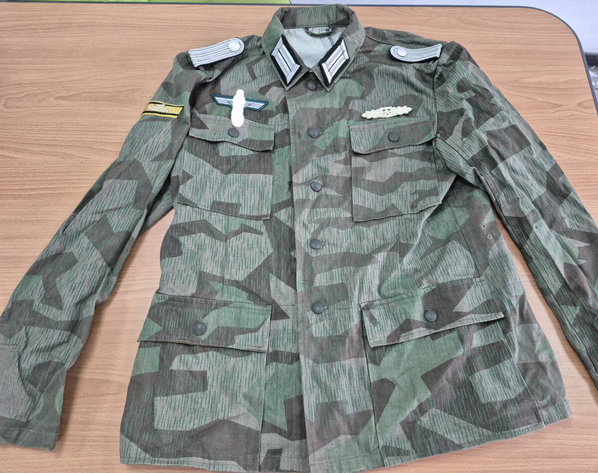 Yahoo!オークション - ドイツ軍 WW2 M43 スプリンターパターン迷彩服 ...