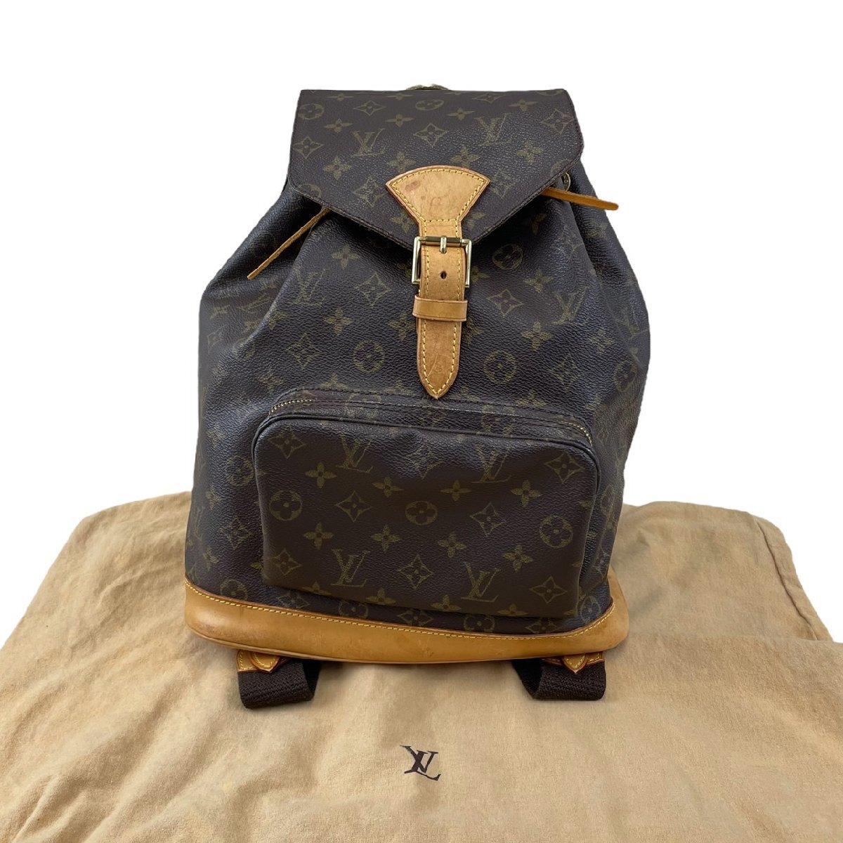 LOUIS VUITTON ルイヴィトン モノグラム モンスリGM M51135 BA1916 バックパック リュックサック ブラウン系 レディース(かばん、バッグ)｜売買されたオークション ...