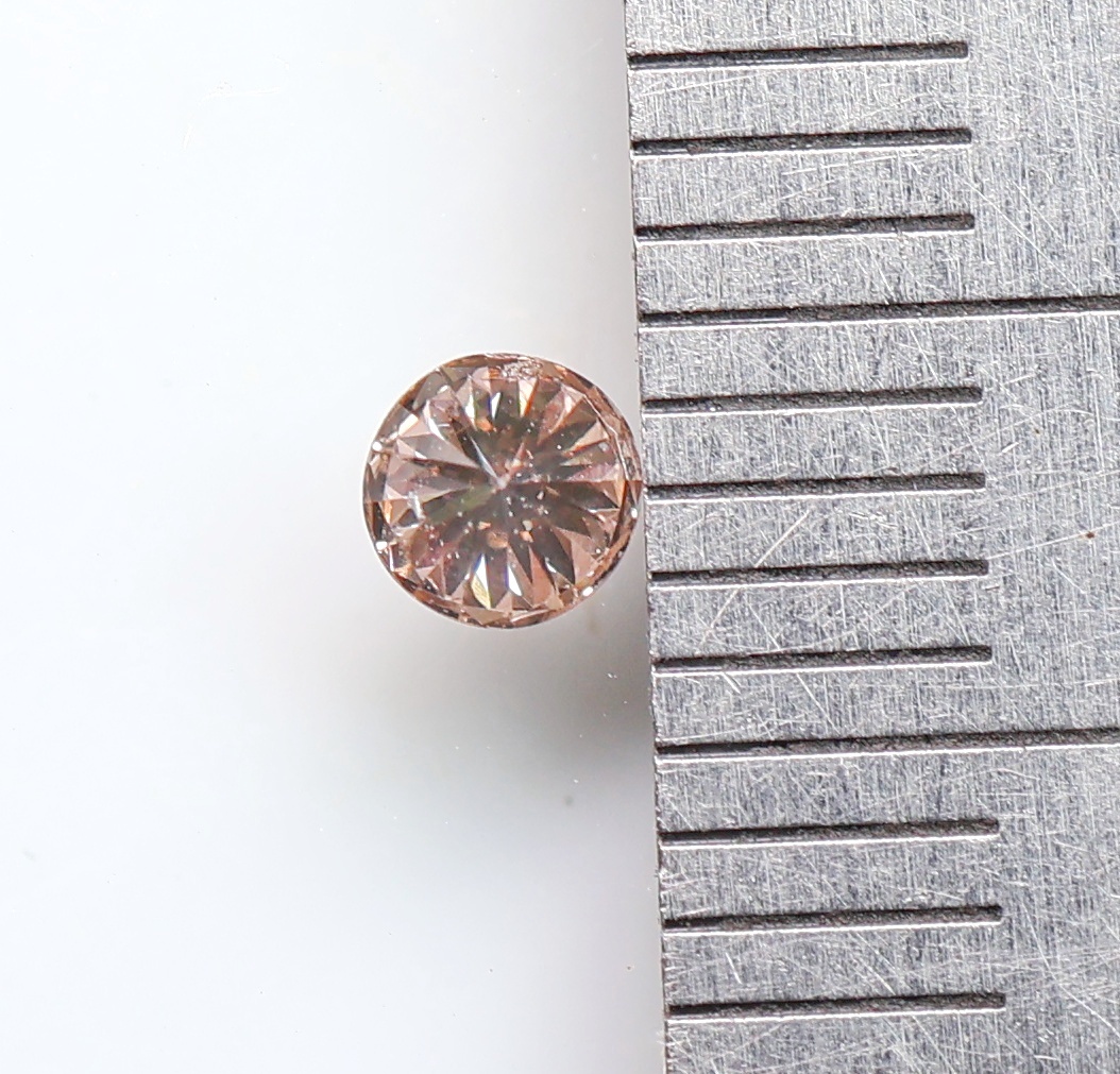 Yahoo!オークション - 【100円～】0.132ct 天然ダイヤ FANCY BROWNISH ...
