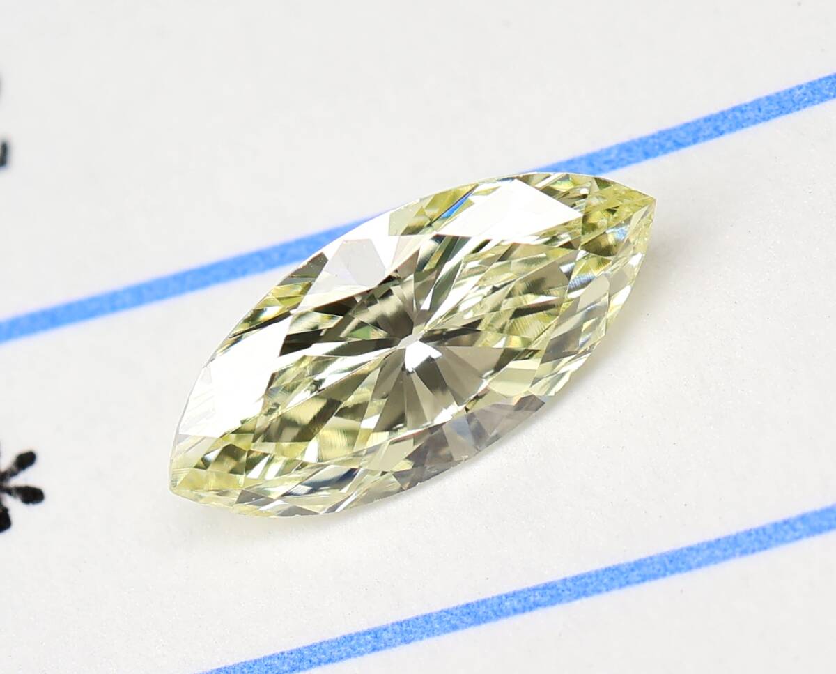 Yahoo!オークション - 【100円～】VS2 0.355ct 天然ダイヤ Fancy Light...