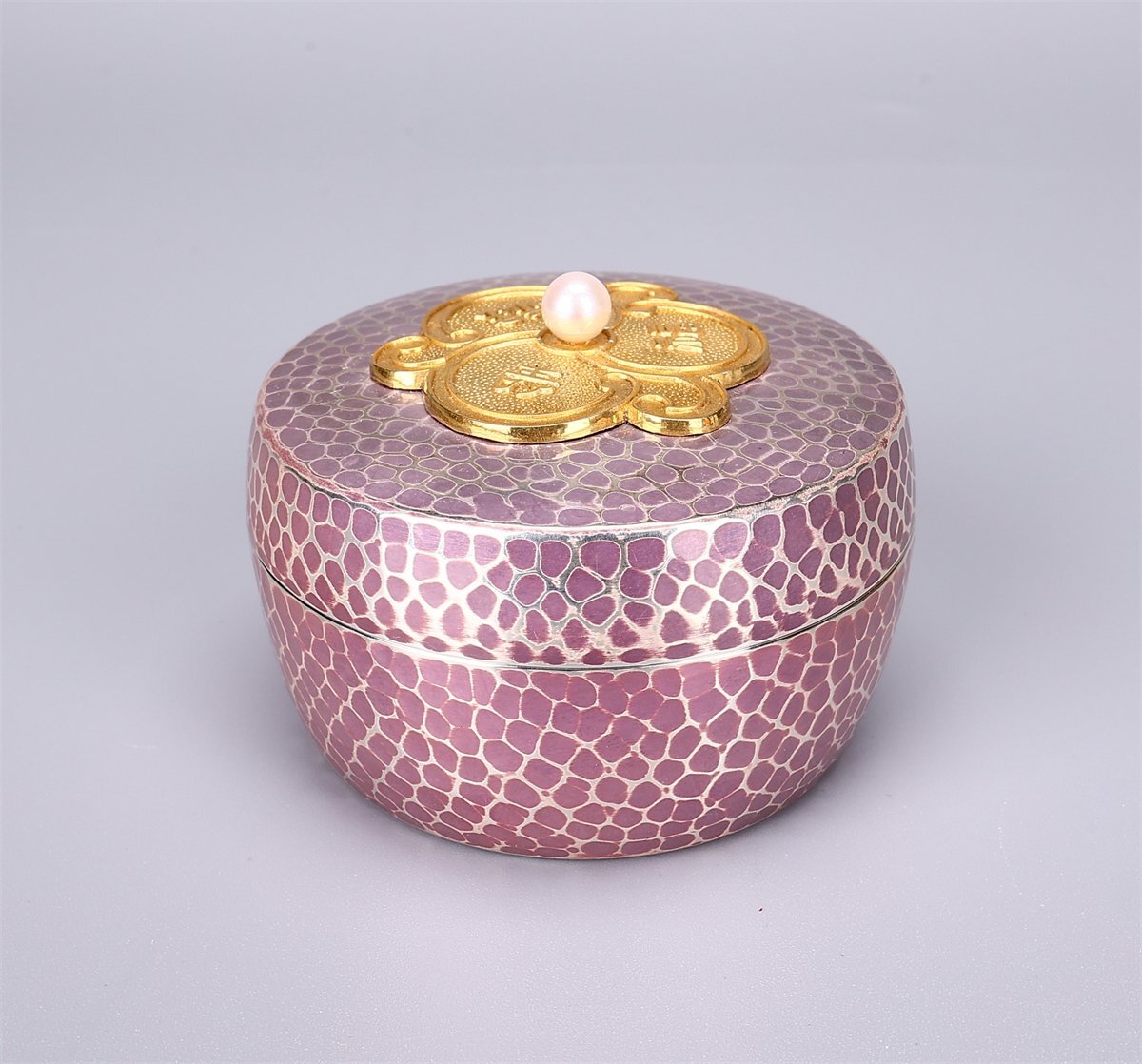 Yahoo!オークション - 【吉】GA760 時代 【純銀製】 金無垢 福禄寿象嵌...