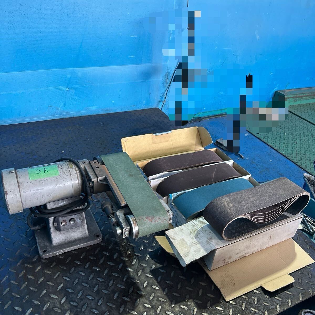 Yahoo!オークション - T1562 ベルトグラインダー 詳細不明 100V 替えの...