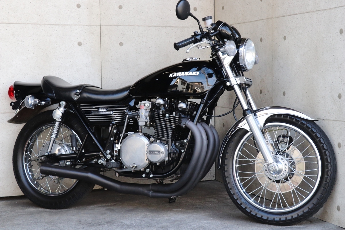Yahoo!オークション - 横浜～ Kawasaki KZ900 Z900 A4 Z1 黒豆 ブラッ...