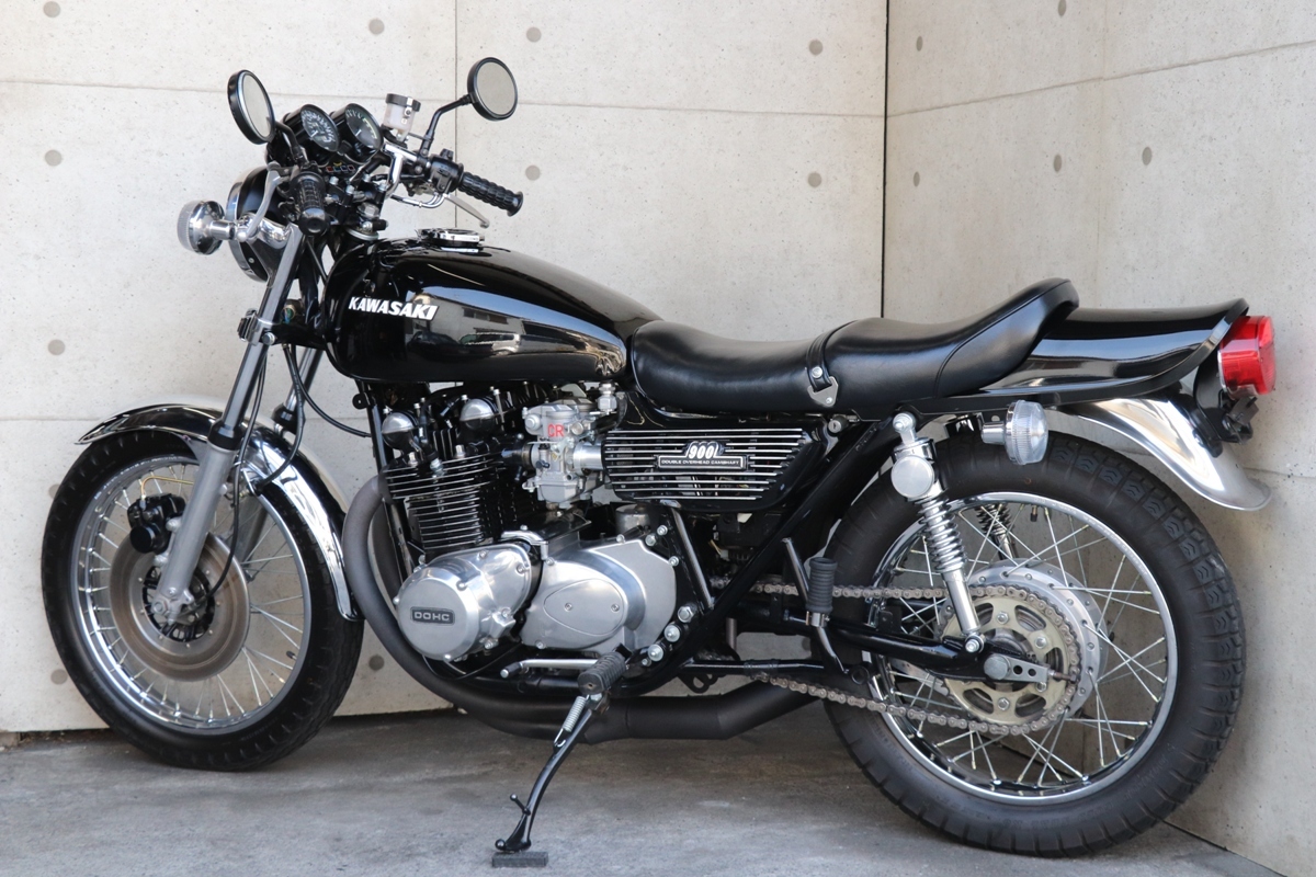 Yahoo!オークション - 横浜～ Kawasaki KZ900 Z900 A4 Z1 黒豆 ブラッ...