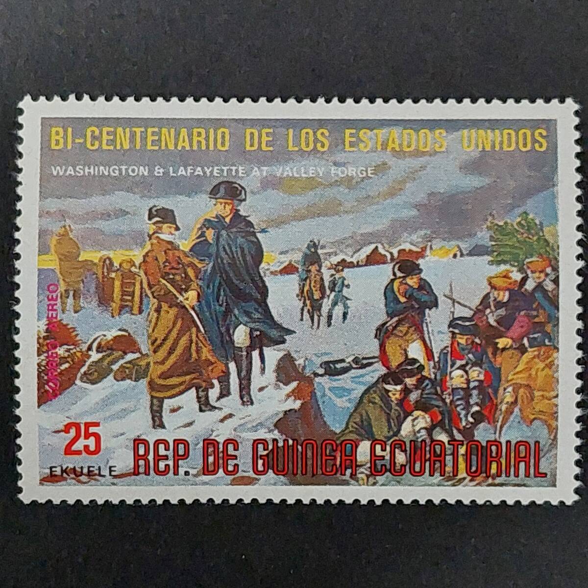 Yahoo!オークション - L018 赤道ギニア切手「アメリカ合衆国 建国200周...