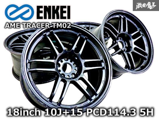 Yahoo!オークション - AME TRACER TM02 ENKEI エンケイ 18インチ 10J+1...