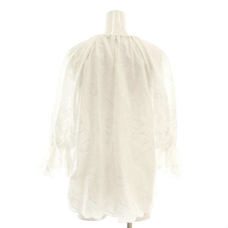 Yahoo!オークション - ドゥロワー Drawer 25SS フラワーエンブロイダリ...