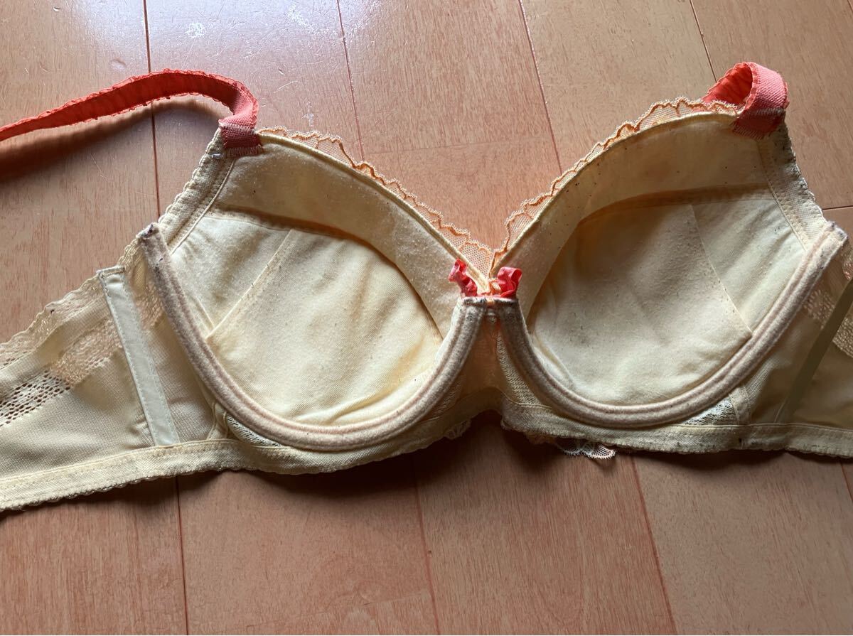 Yahoo!オークション - Wing ブラジャー D75 イエローオレンジ 補正下...