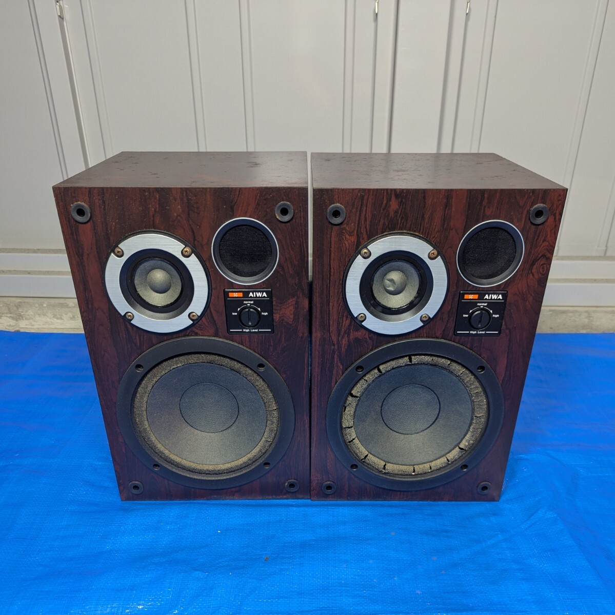 Yahoo!オークション - AIWA SC-61 ペアスピーカー レトロ アンティーク