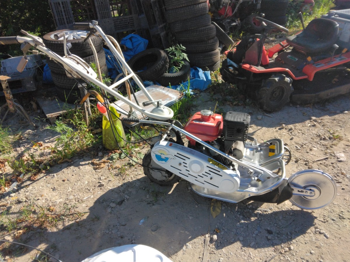 Yahoo!オークション - ウイングモアWM606オーレック歩行型自走式草刈機...