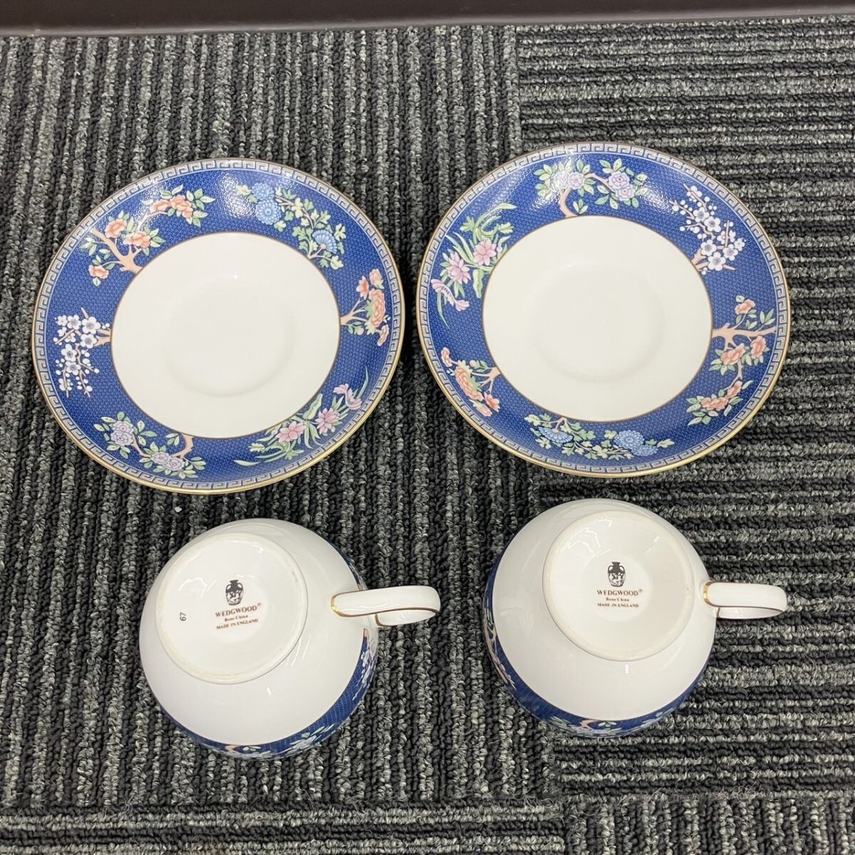 Yahoo!オークション - E331-F5-241 WEDGWOOD ウエッジウッド BLUE SIAM...
