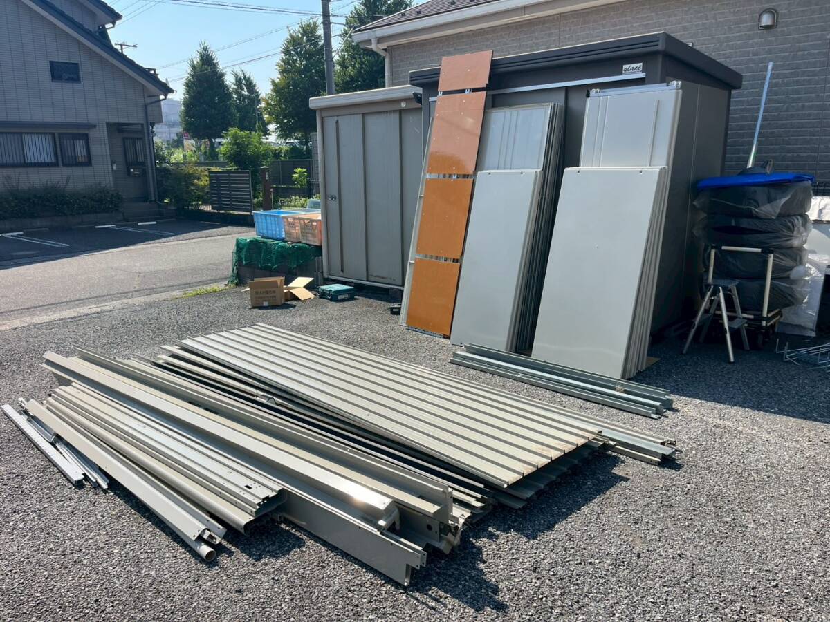 Yahoo!オークション - D63 分解済み タクボ物置き ND-3229 W3232×D299...