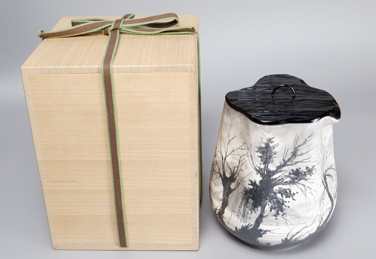 Yahoo!オークション - 【MKA】外国作家 イタリア製水指 素晴らしい塗蓋...