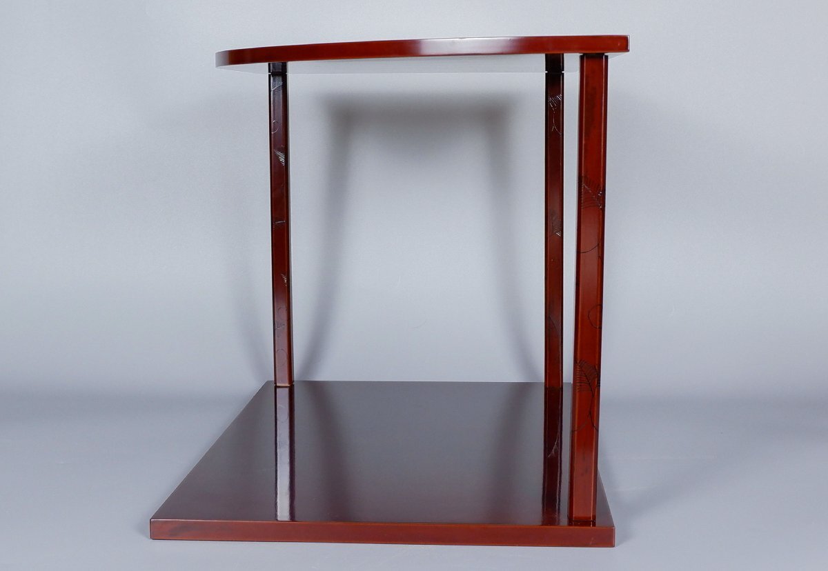 Yahoo!オークション - 【MKA】塗師 川瀬表完 円能斎好 誰袖棚 共箱 京...