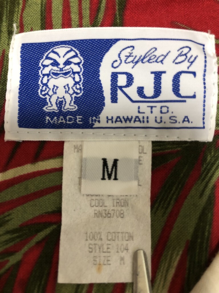 Yahoo!オークション - ハワイ製 USA製 RJC アロハシャツ M コットン100