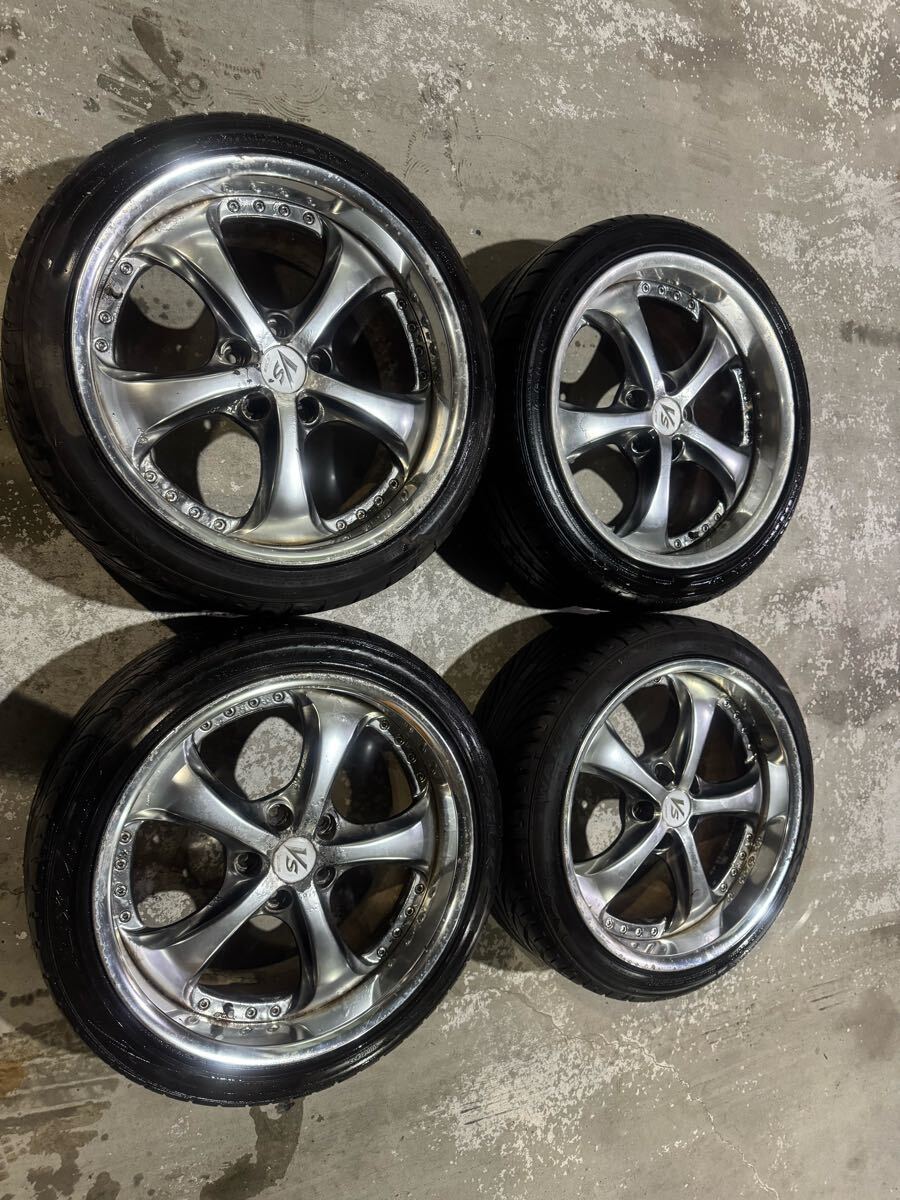 Yahoo!オークション - work ワーク VS KF 18インチ 9j 9.5j 4本 ＋45 P...