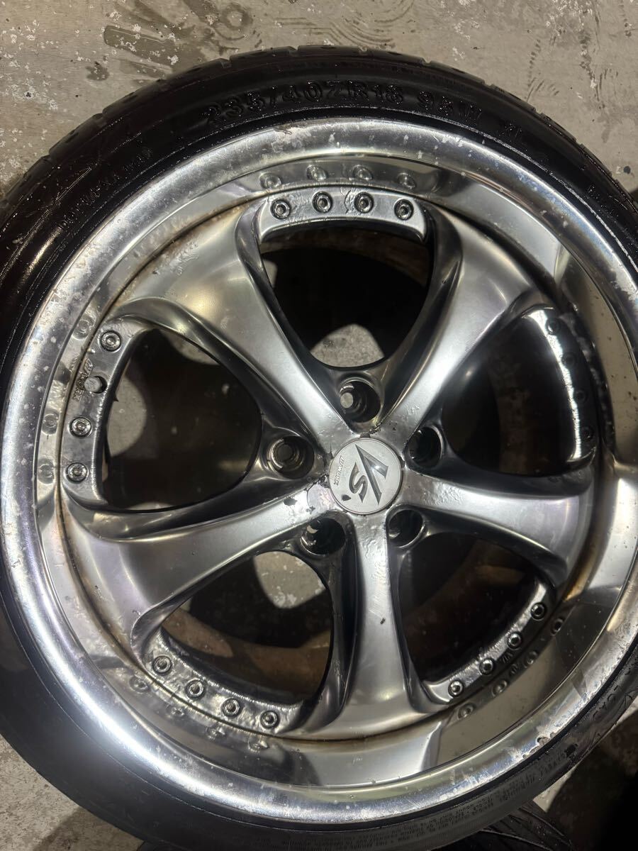 Yahoo!オークション - work ワーク VS KF 18インチ 9j 9.5j 4本 ＋45 P...