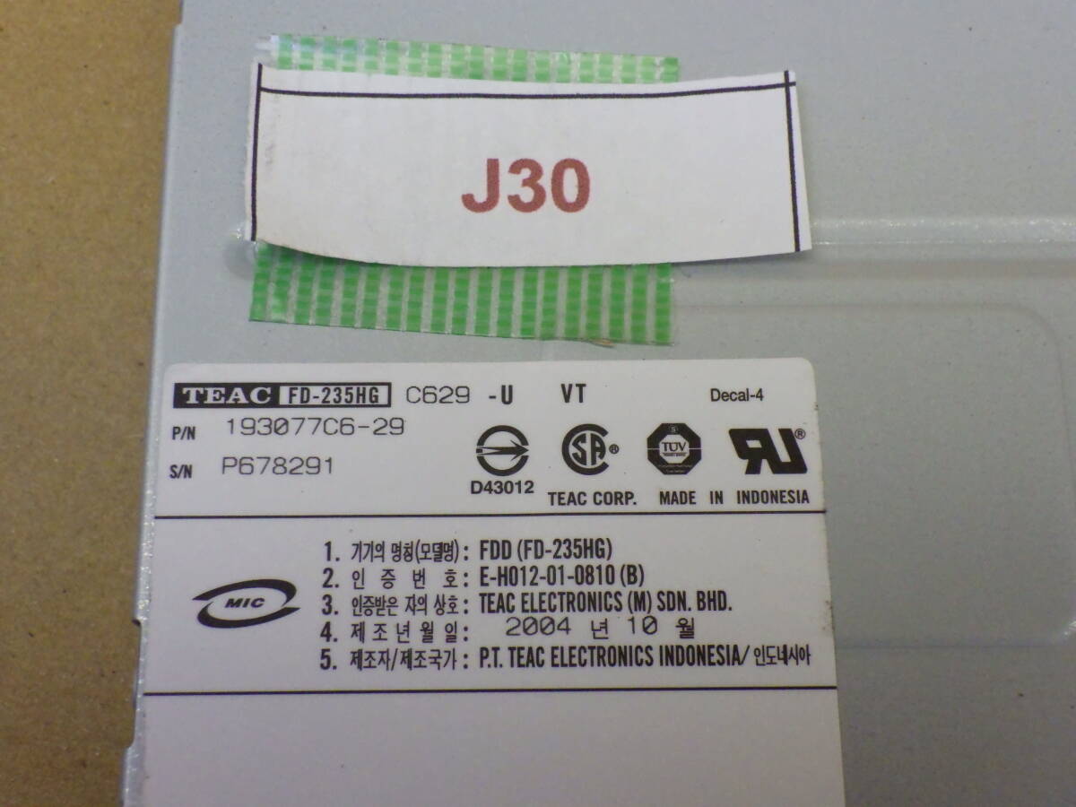 Yahoo!オークション - J30# 動作確認済み TEAC FD-235HG C629-U VT 内...
