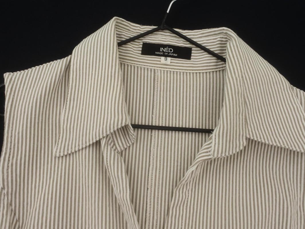 Yahoo!オークション - INED イネド リボンベルト付き ノースリーブ ス...