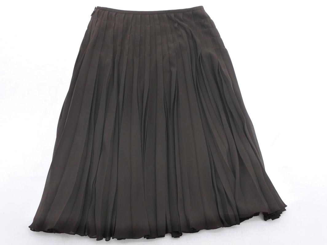Yahoo!オークション - EPOCA エポカ プリーツ スカート size38/茶 fgb7...