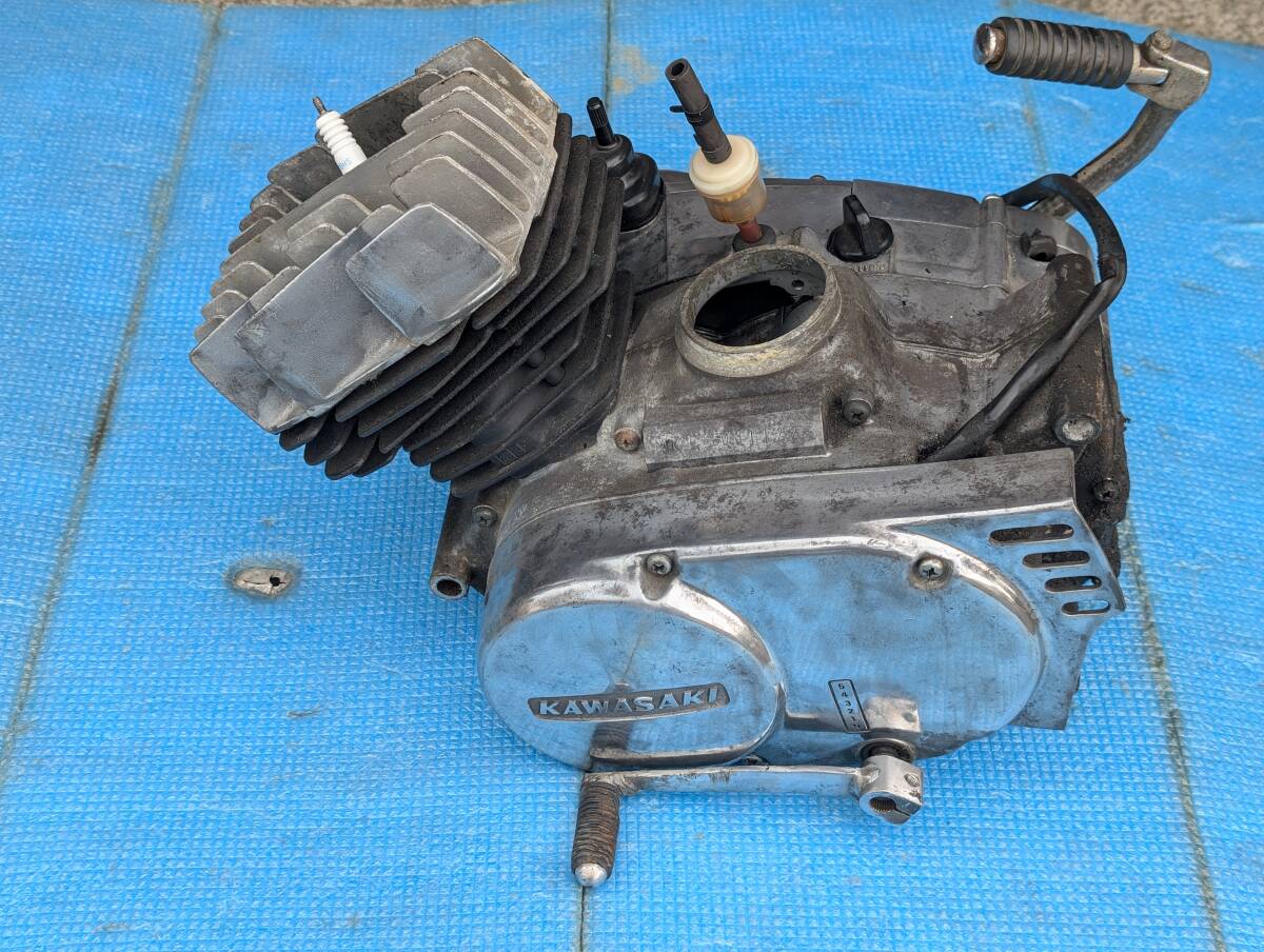 Yahoo!オークション - カワサキ MS90 KM90 エンジンコンプリート