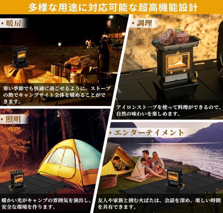 アイロンストーブ オイルランタン アイロン ストーブ キャンプ アウトドア暖炉 525ml 替え芯付き 多用途 照明暖房 耐熱ガラス窓 収納袋付き(ストーブ、コンロ)｜売買されたオークション ...