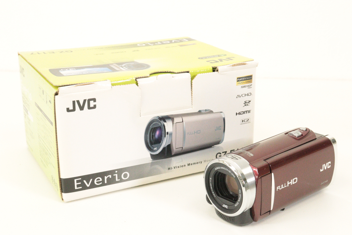 Yahoo!オークション - 【動作OK】JVC GZ-E117-R JVCケンウッド ビデオ...