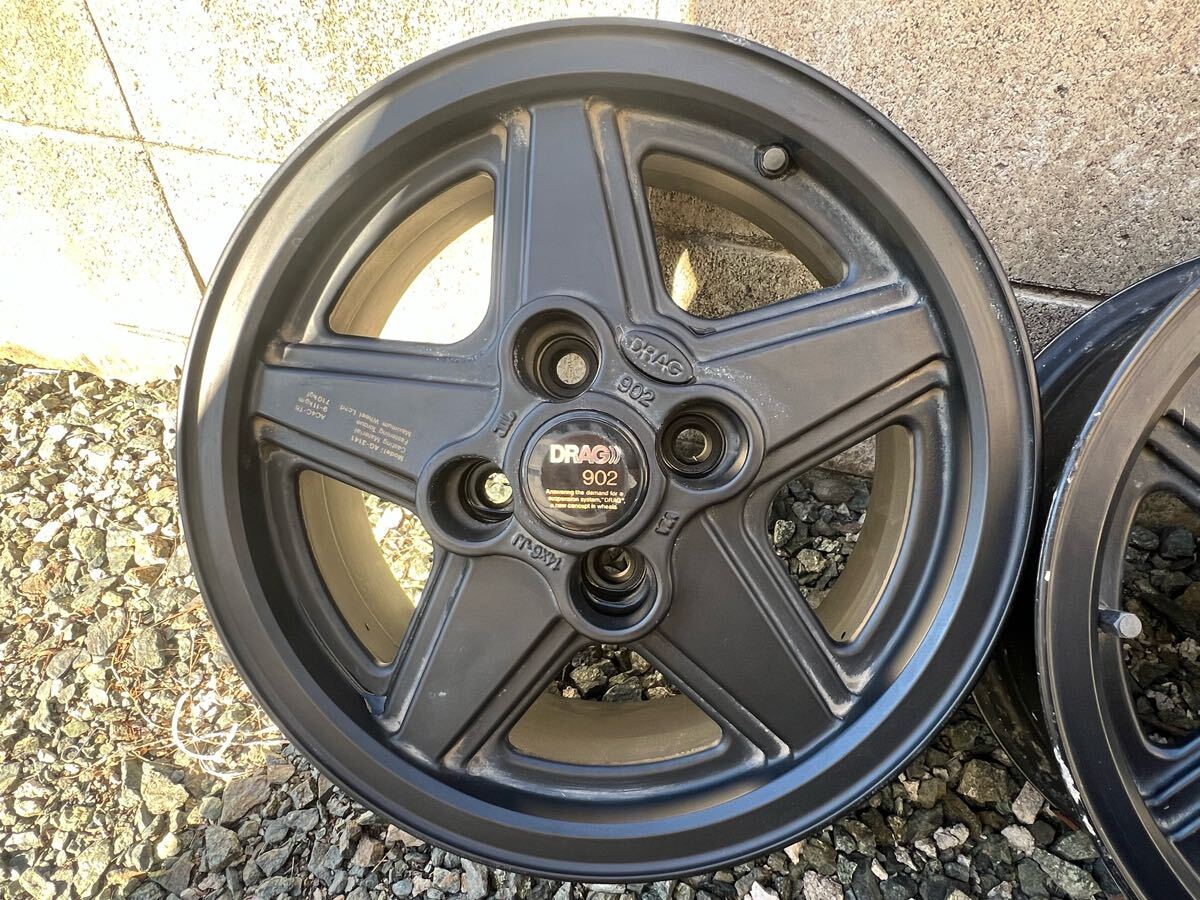 Yahoo!オークション - 当時物 DRAG 902 アルミホイール 4本セット 14×...
