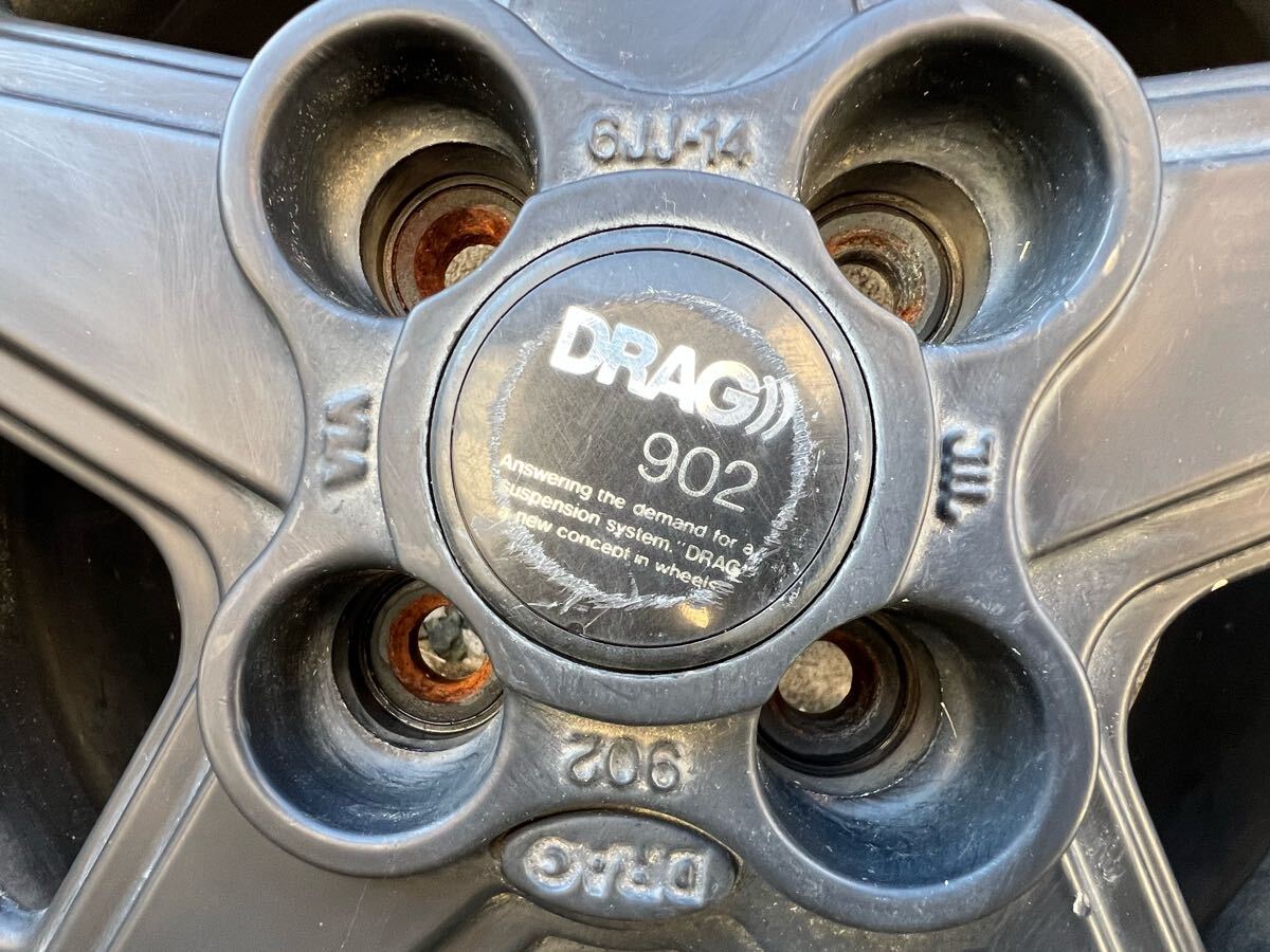 Yahoo!オークション - 当時物 DRAG 902 アルミホイール 4本セット 14×...