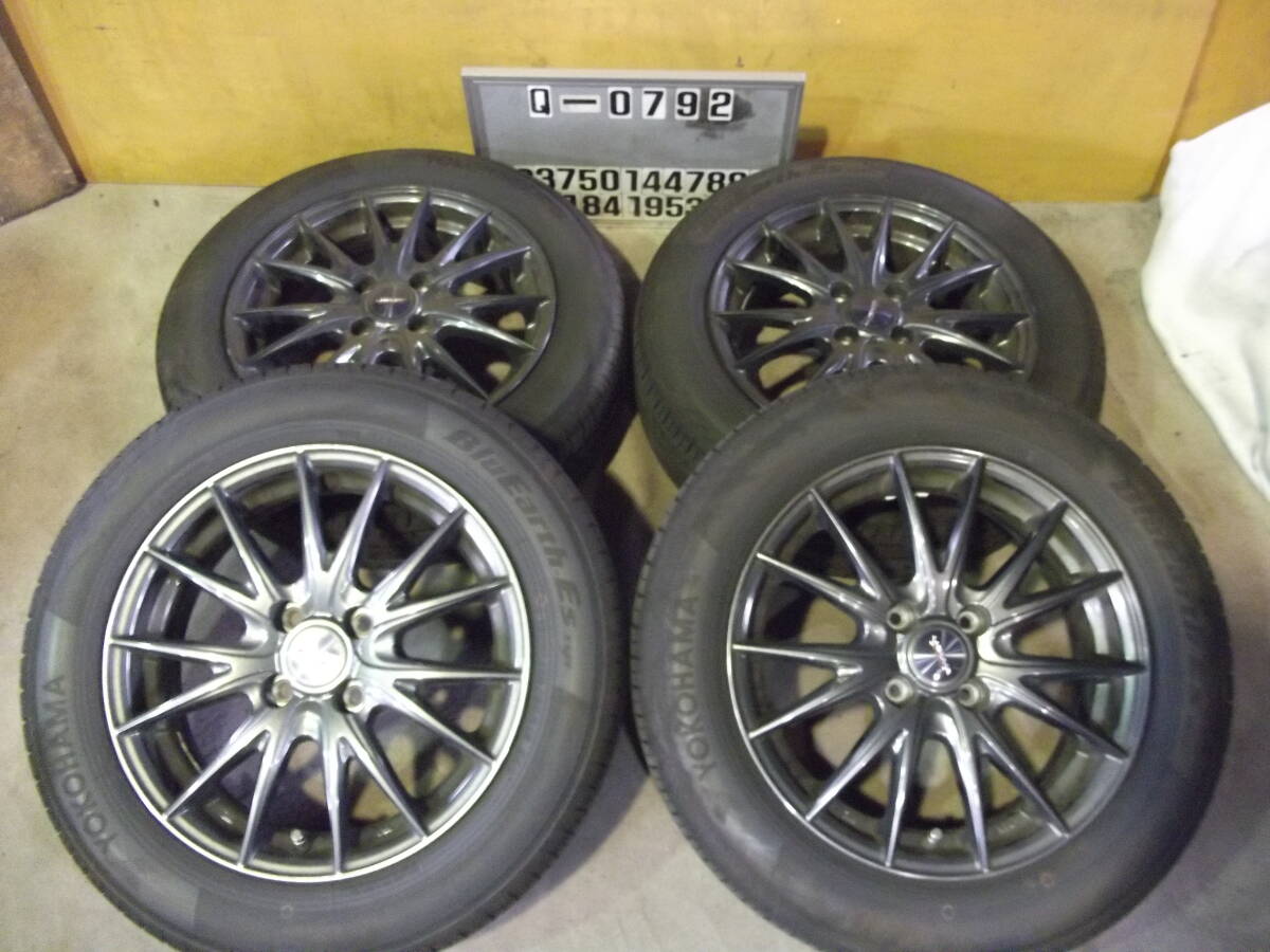Yahoo!オークション - Q-0792タイヤ屋175/65R15アルミ付き4本（5.5J 1...