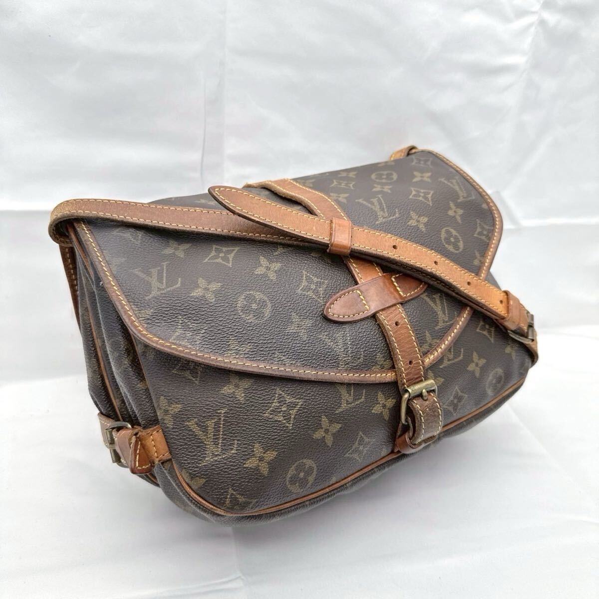 Yahoo!オークション - u490 ルイヴィトン モノグラム ソミュール30 シ...