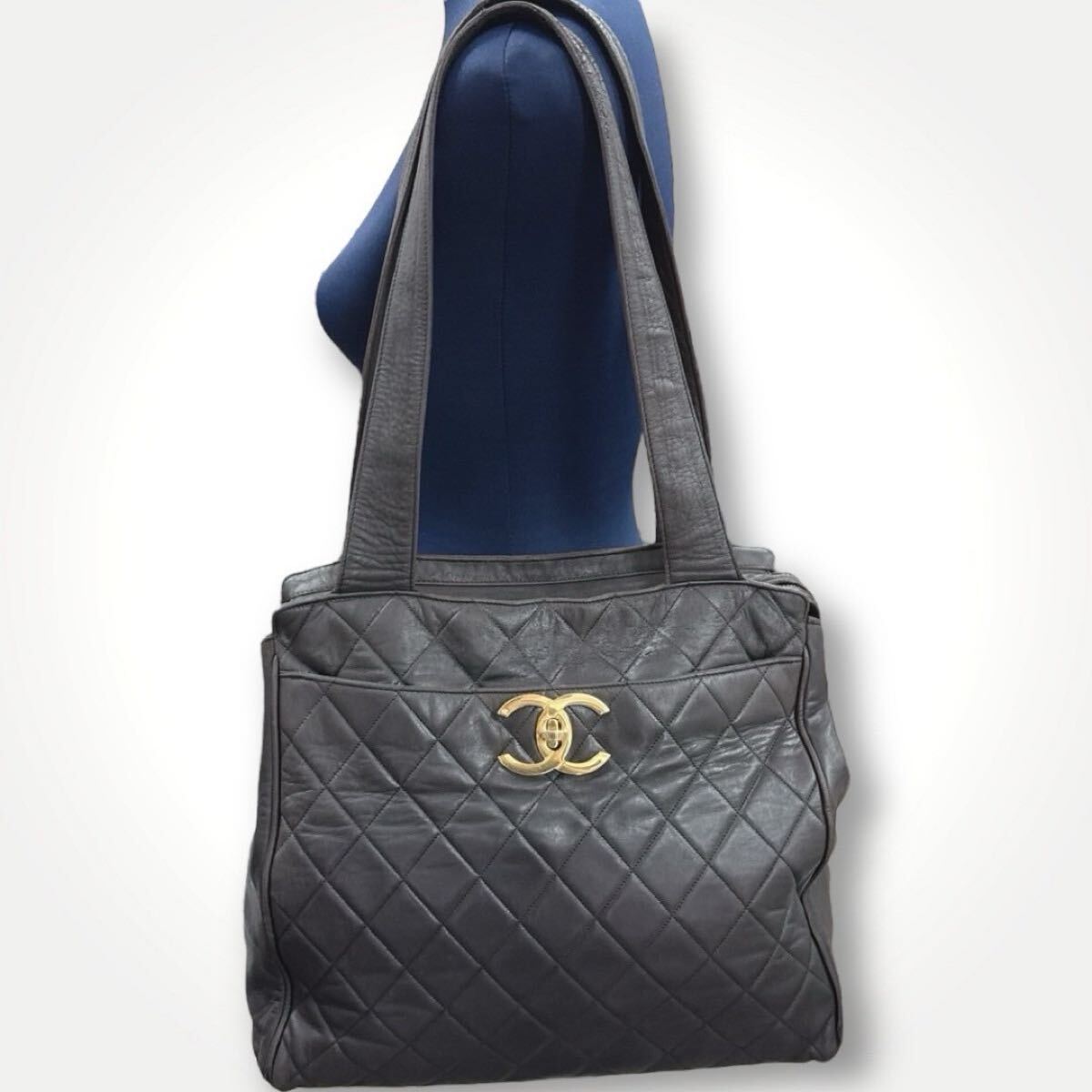 Yahoo!オークション - k548 CHANEL シャネル デカココマーク ラムスキ...