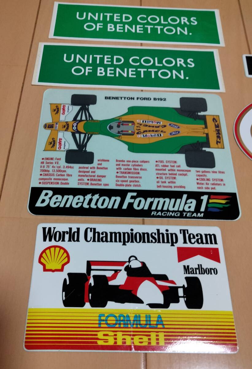 Yahoo!オークション - F1/F3000ステッカー8枚セット ベネトン/マクラー...