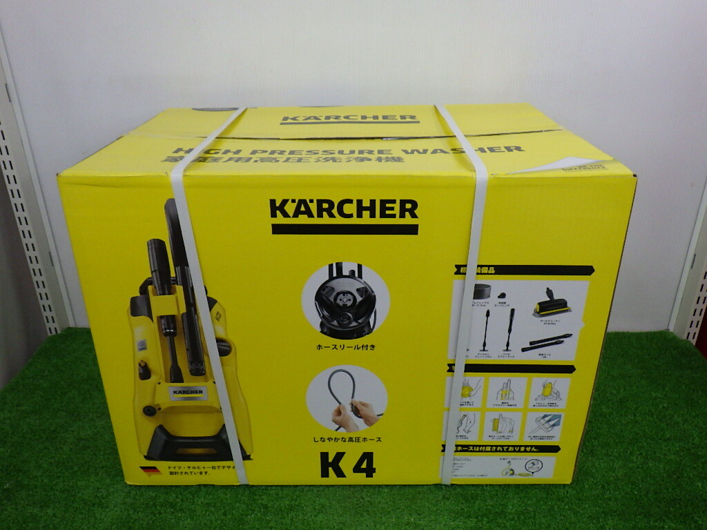 Yahoo!オークション - 未開封品 KARCHER ケルヒャー 高圧洗浄機 K4 プ...