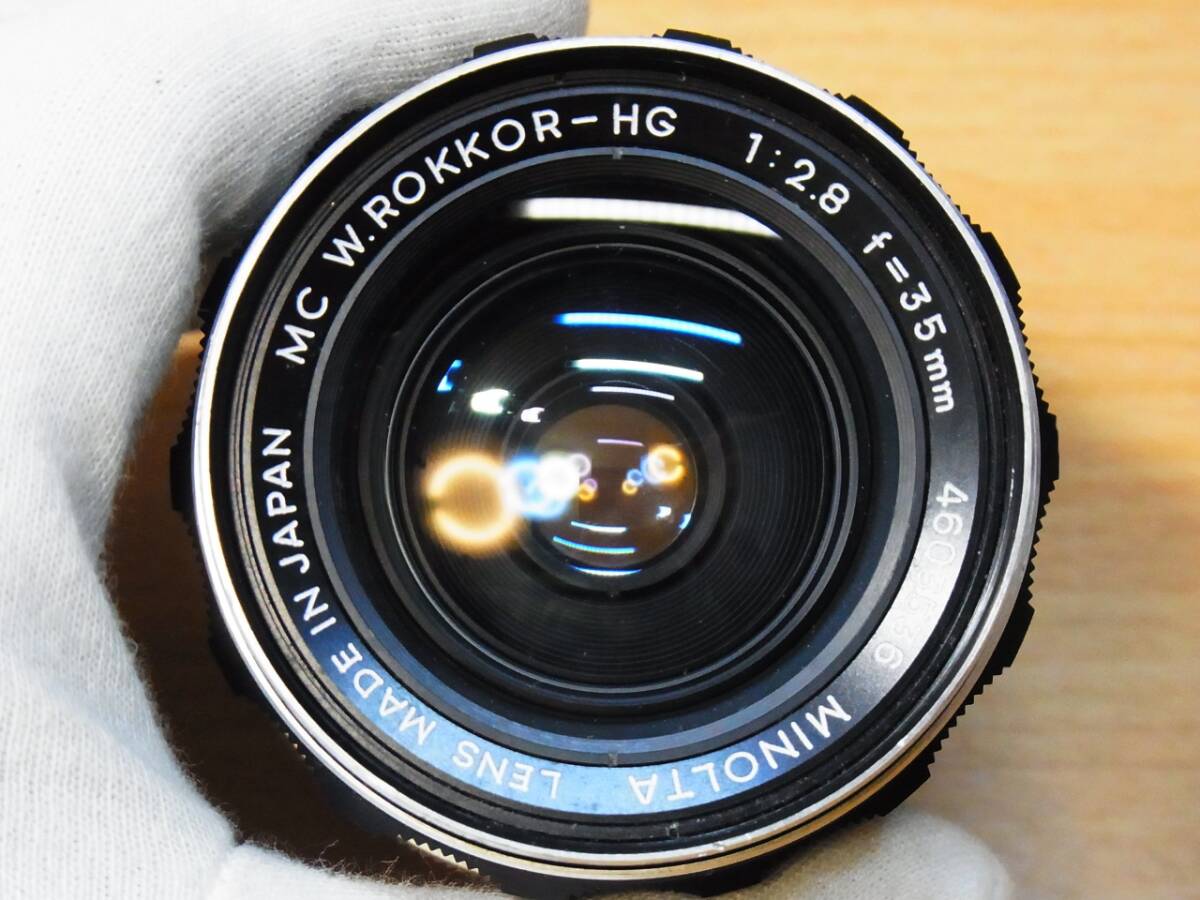 Yahoo!オークション - MINOLTA MC W.ROKKOR-HG 35mm F2.8