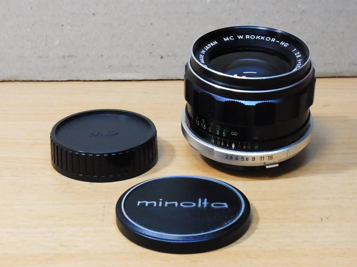 Yahoo!オークション - MINOLTA MC W.ROKKOR-HG 35mm F2.8