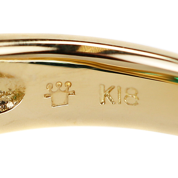 Yahoo!オークション - クレサンベール 再結晶エメラルド リング 0.91ct...