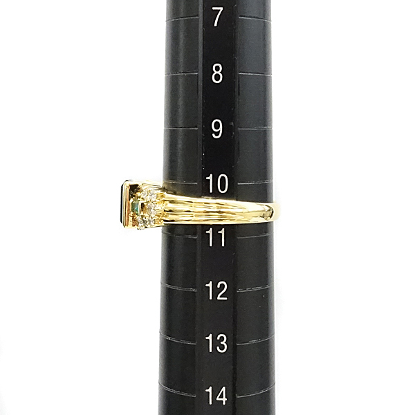 Yahoo!オークション - クレサンベール 再結晶エメラルド リング 0.91ct...