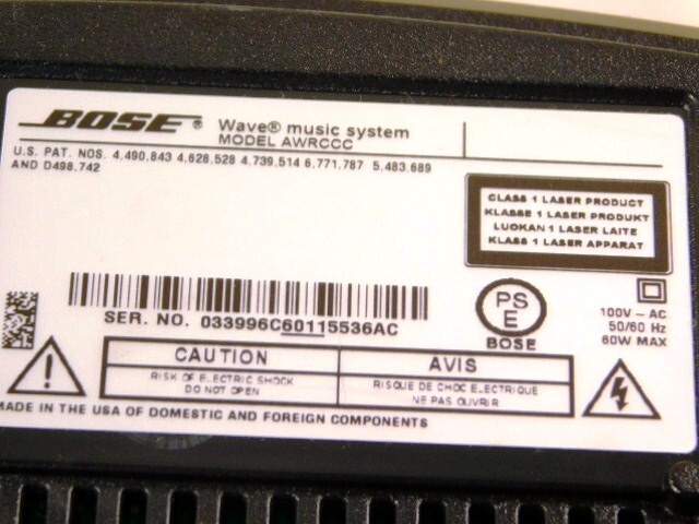 Yahoo!オークション - Y800 Bose AWRCCC CDプレーヤー/ラジオ ウェーブ...