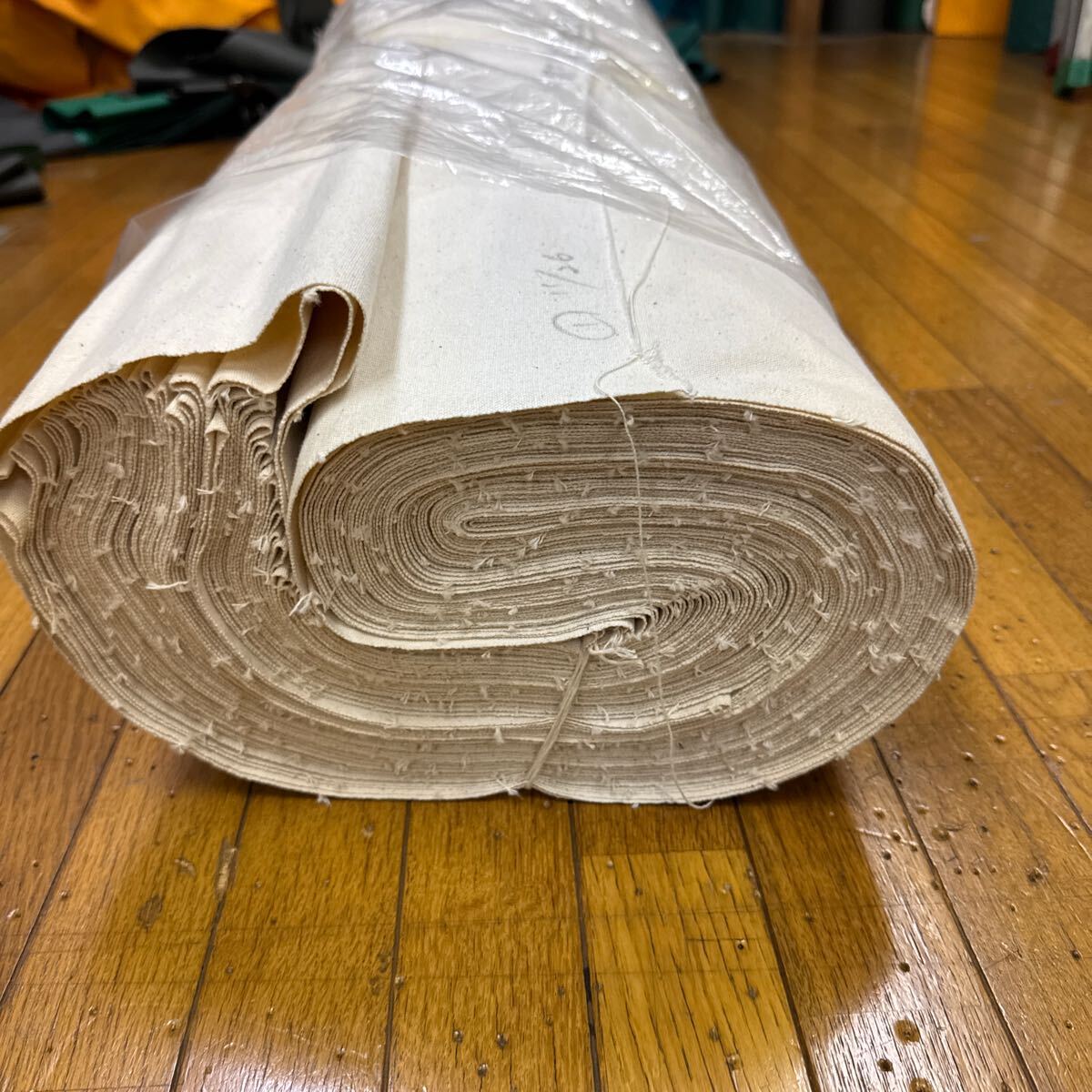 Yahoo!オークション - 綿帆布10号 生成 96.5mm×51m