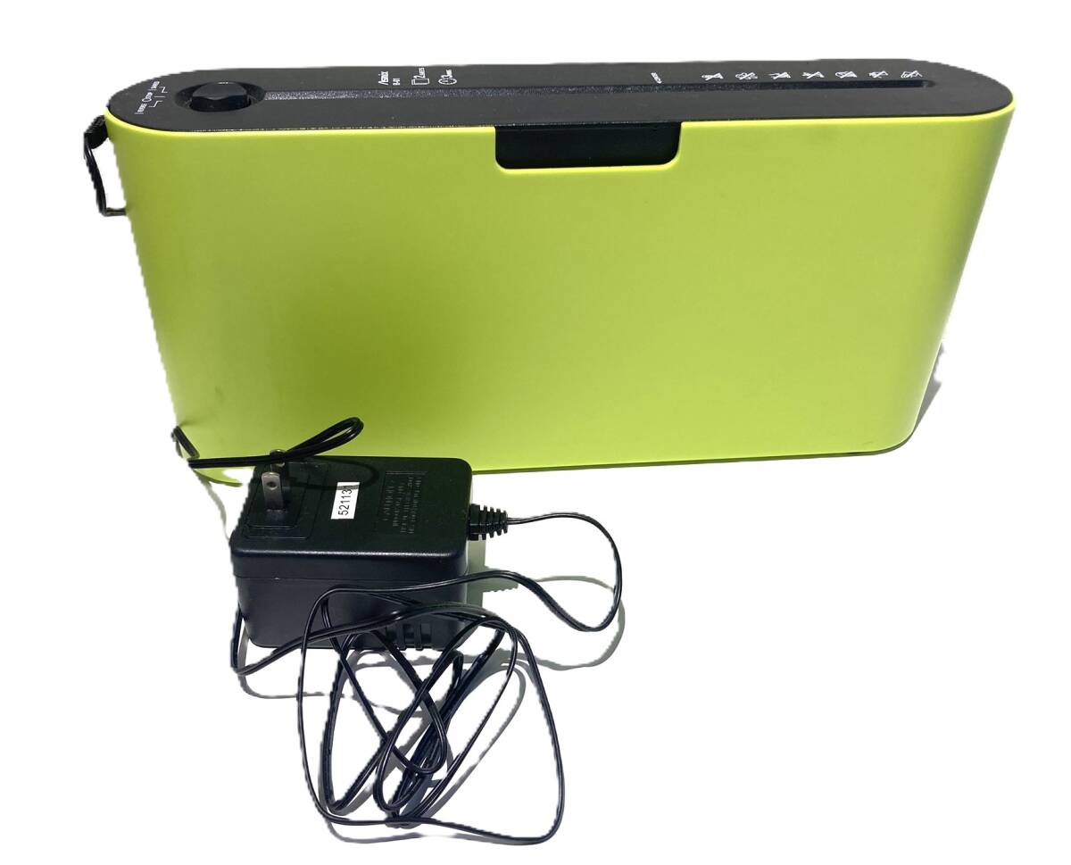 Yahoo!オークション - 2271 コンパクトシュレッダー B-01G グリーン 稼...