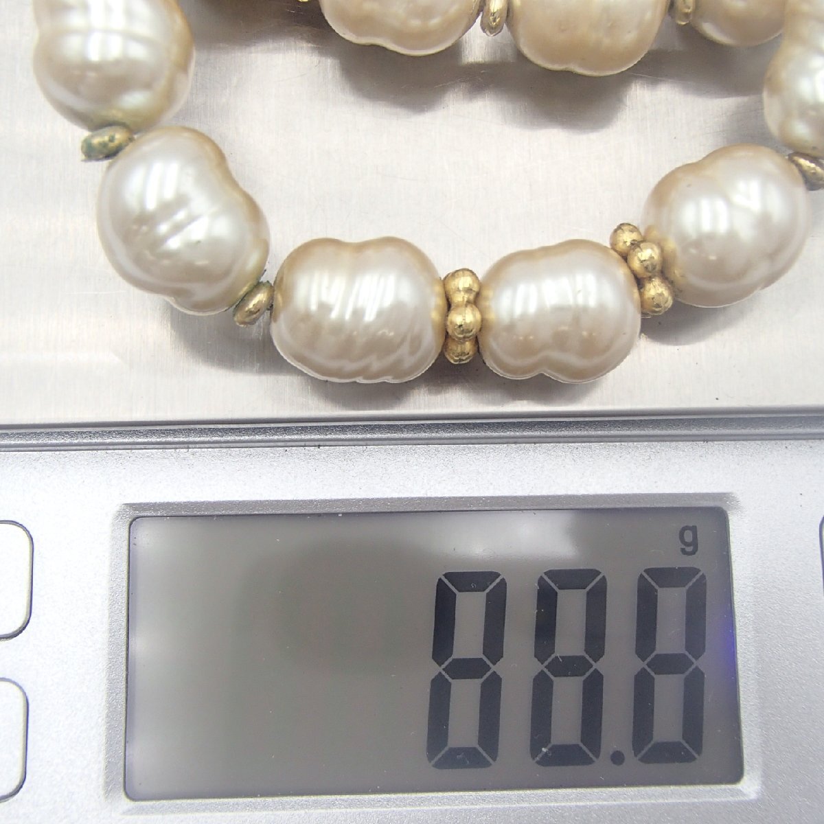 真珠 パール ネックレス Jean-Louis Scherrer ジャンルイシェレル / 重量 約88.8g 約11.1㎜ / ブランド アクセサリー 真珠 MM(その他)｜売買された ...