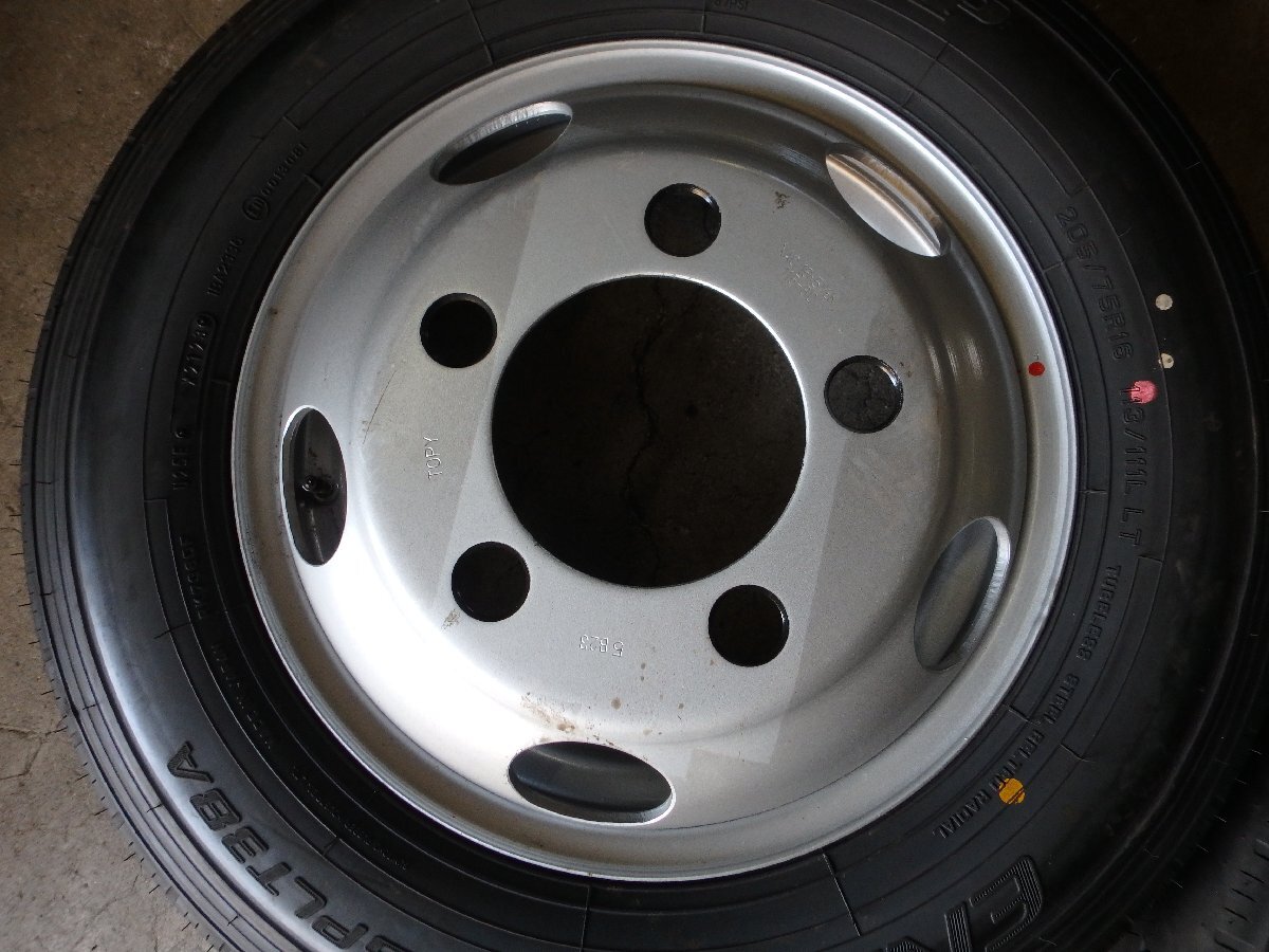 Yahoo!オークション - H107 新車外し 送料無料【205/75R16 113/111】ダ...