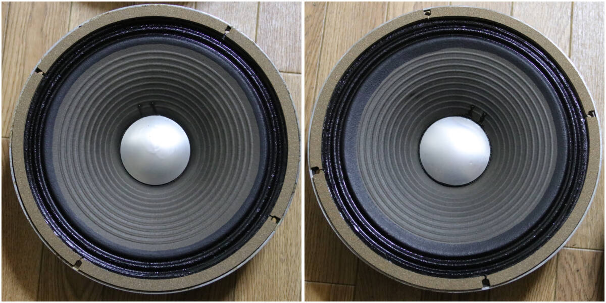 超希少な16Ω初期型♪JBL D123 ペア♪12インチフルレンジ♪高評価名機♪極上出音 スピーカーユニット・気に入らない場合返品可能・保証付