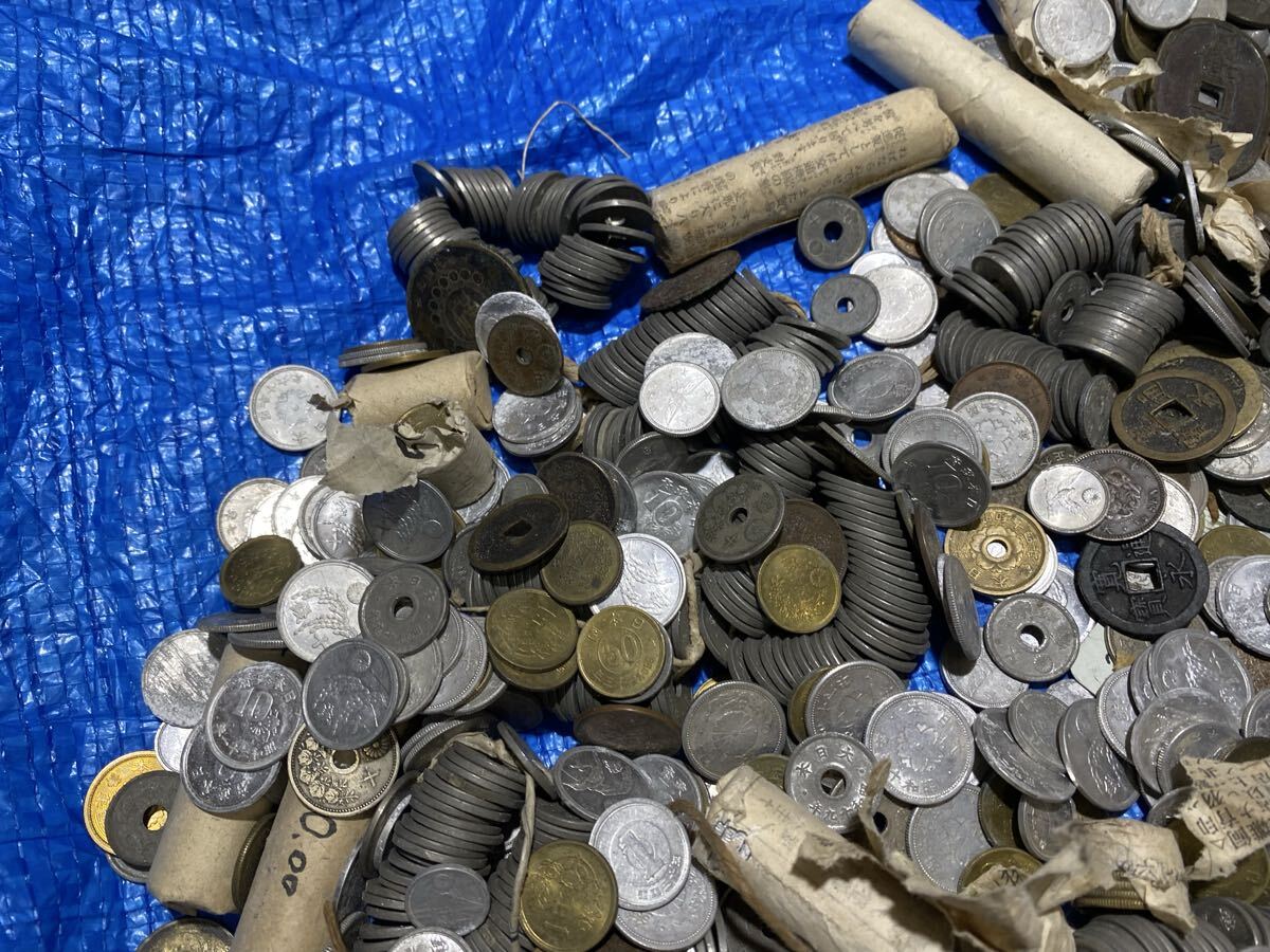 Yahoo!オークション - A0731 総重量12.1kg 日本古銭 雑銭まとめ アルミ...