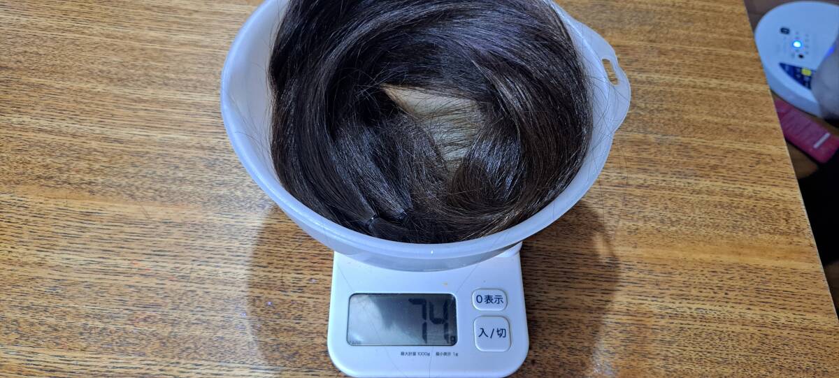 Yahoo!オークション - 人毛 13歳 女子中学生 約48cm 74g ヘアドネーシ...