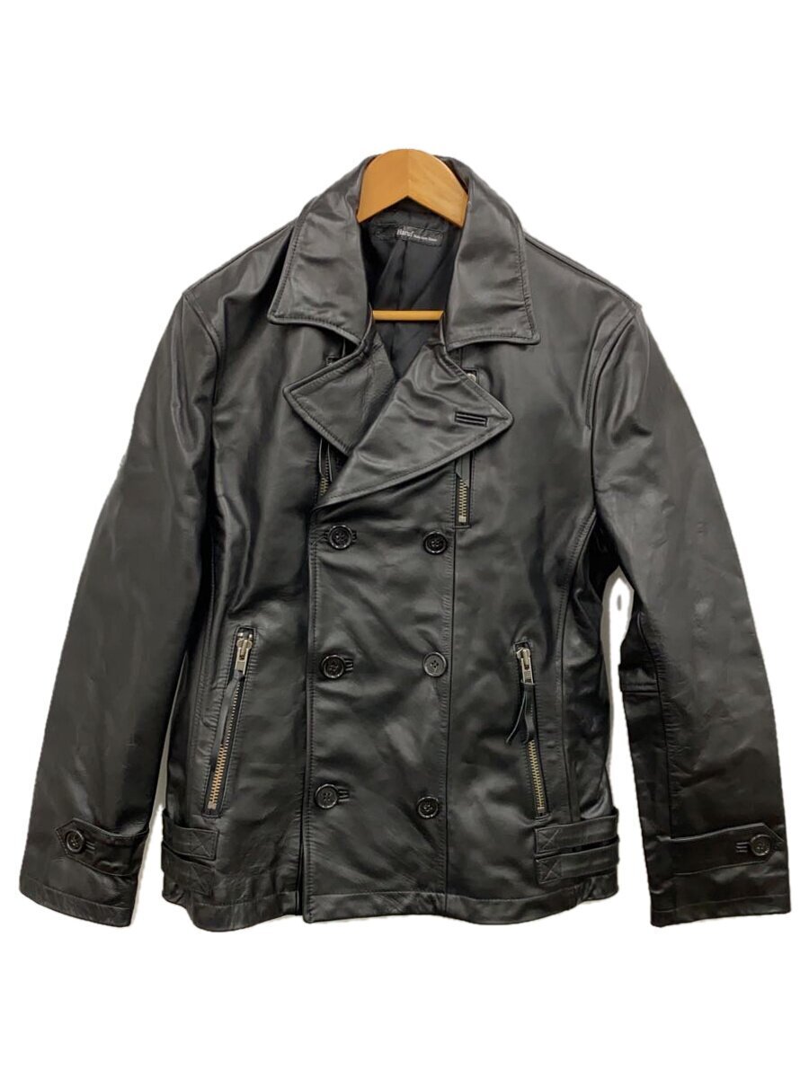 Yahoo!オークション - Haruf ピーコート/3L/馬革/BLK//