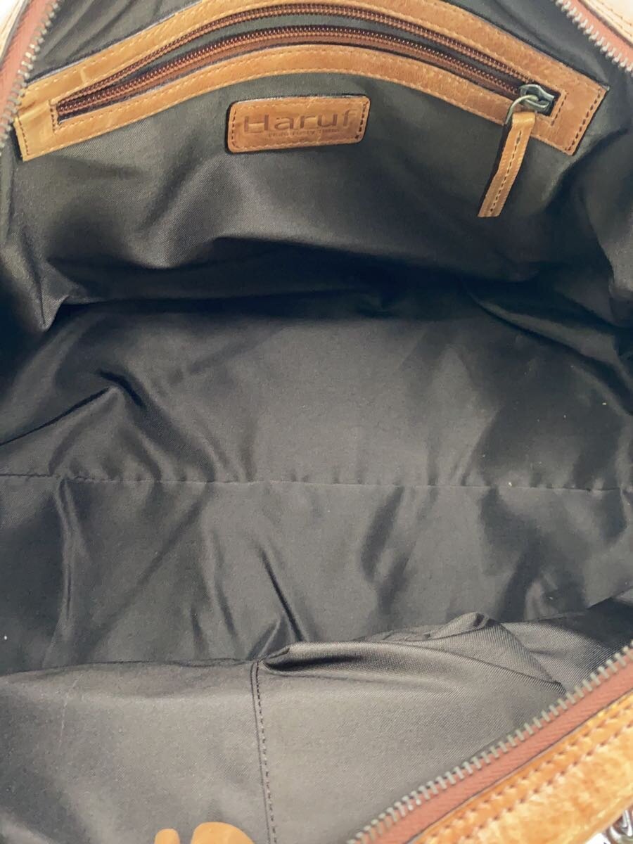 Yahoo!オークション - Haruf ボストンバッグ/レザー/BRW
