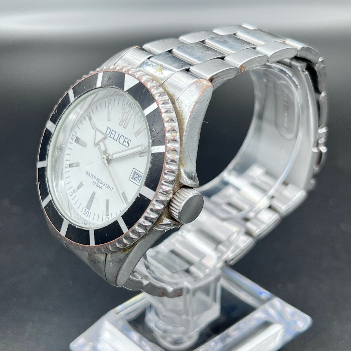 Yahoo!オークション - 動作未確認 maruman DELICES 腕時計 DE057 ダイ...